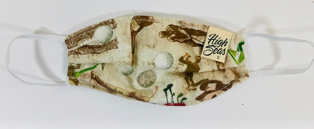 100% cotton Hawaiian Print Face masks- Made in USA