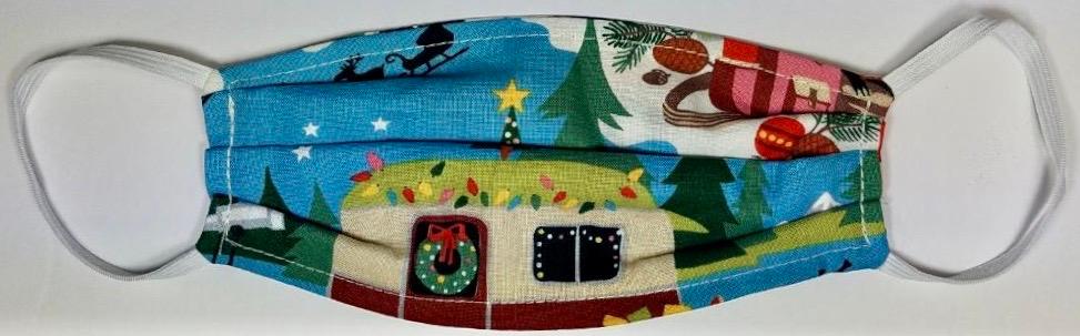 Christmas Face Mask Made in USA of 100% Cotton