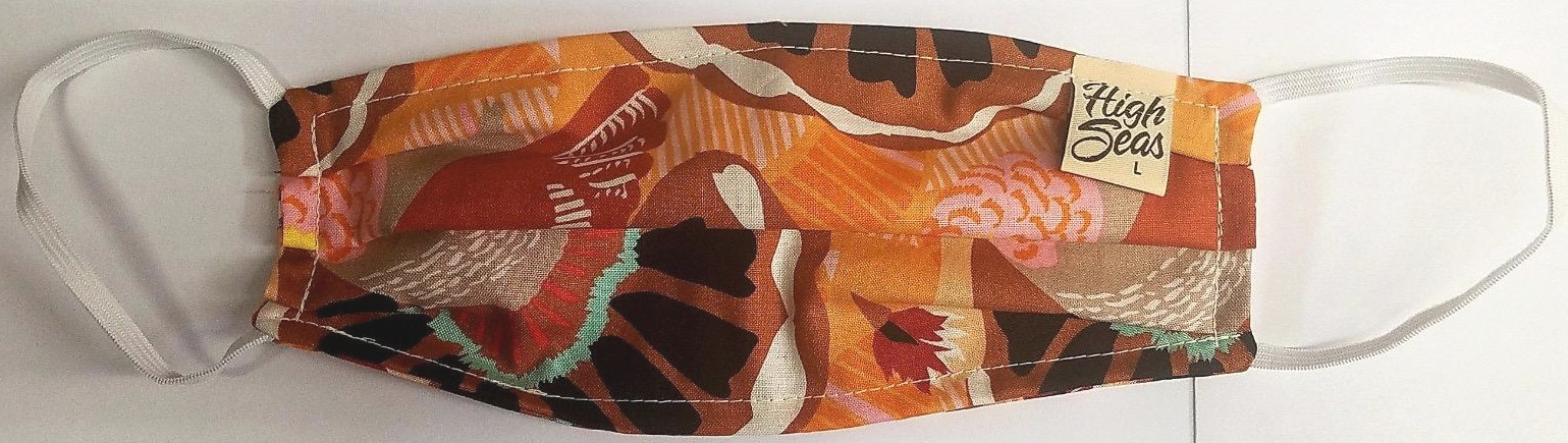 Fall Harvest Thanksgiving Face Mask Made in USA of 100% Cotton