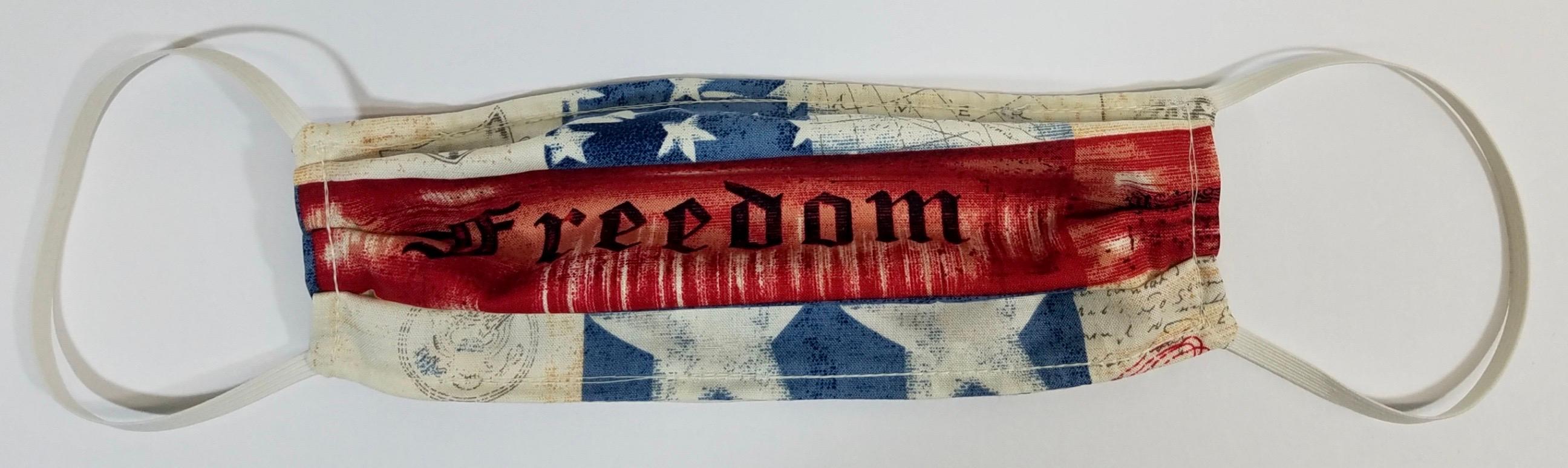 Freedom Patriotic Safety Mask 100% Cotton Made in USA