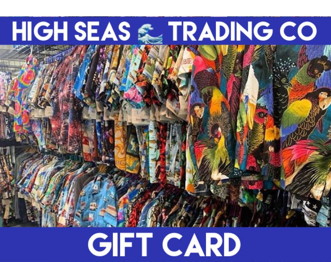 High Seas Gift Card | Hawaiian Shirt Giftcard – Give the Gift of Aloha