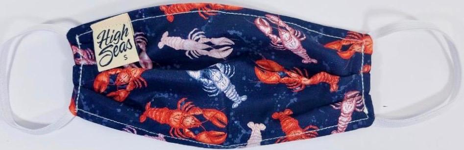 Lobsters Face Mask 100% Cotton Made in USA