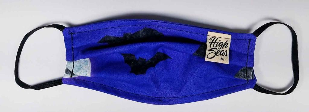 Halloween Bats Face Mask Made in USA of 100% Cotton