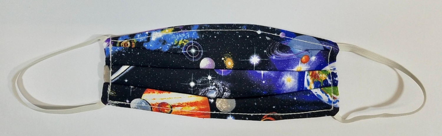 Outer Space Aloha Safety Mask 100% Cotton Made in USA
