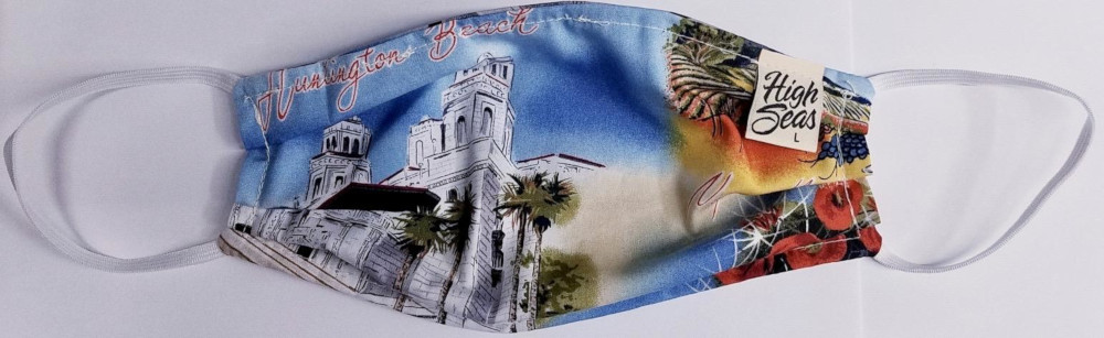 California themed Face Mask 100% Cotton Made in USA