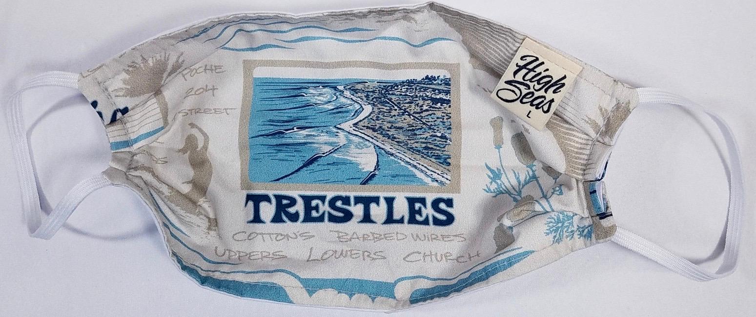 Trestles Surfing Face Mask 100% Cotton Made in USA