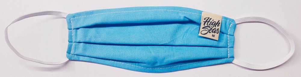 Turquois 100% Cotton Face Mask Made in USA
