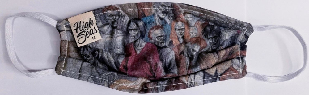 Zombie Face Mask Made in USA of 100% Cotton